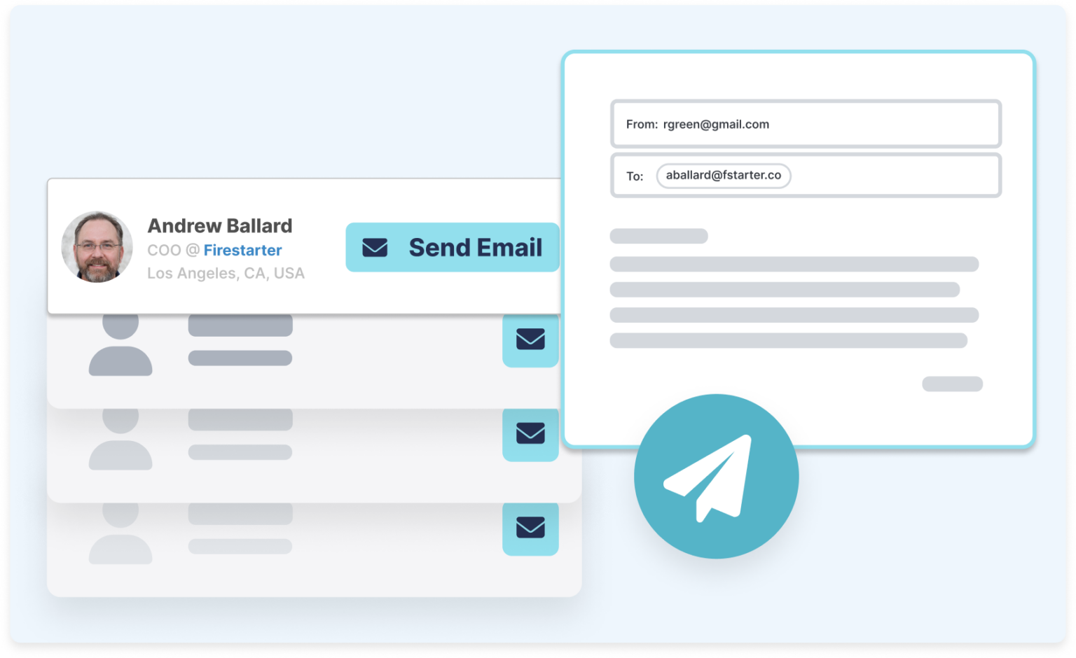 Messages, an email automation tool - RocketReach