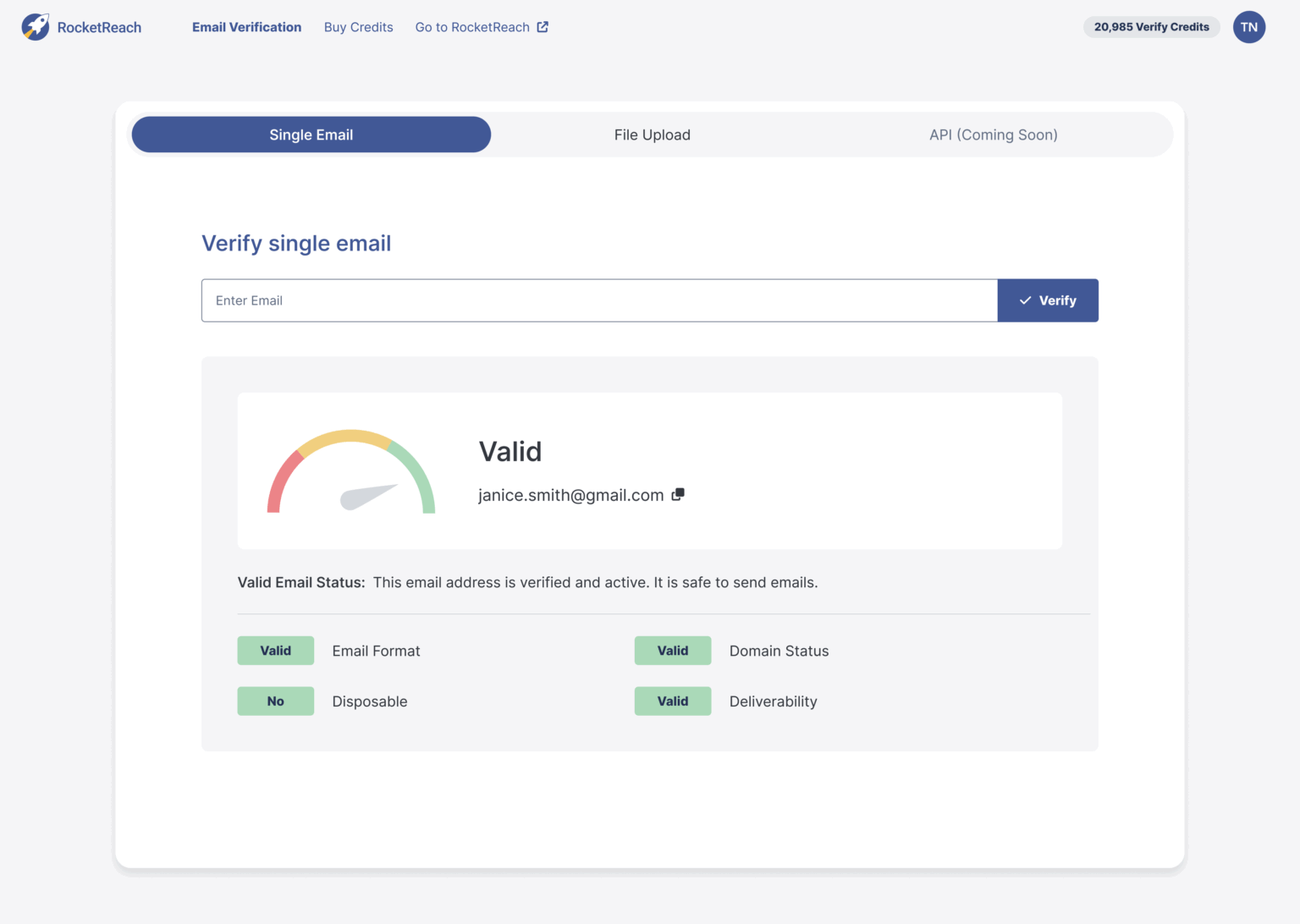 Email Verification and Checker Tool - RocketVerify